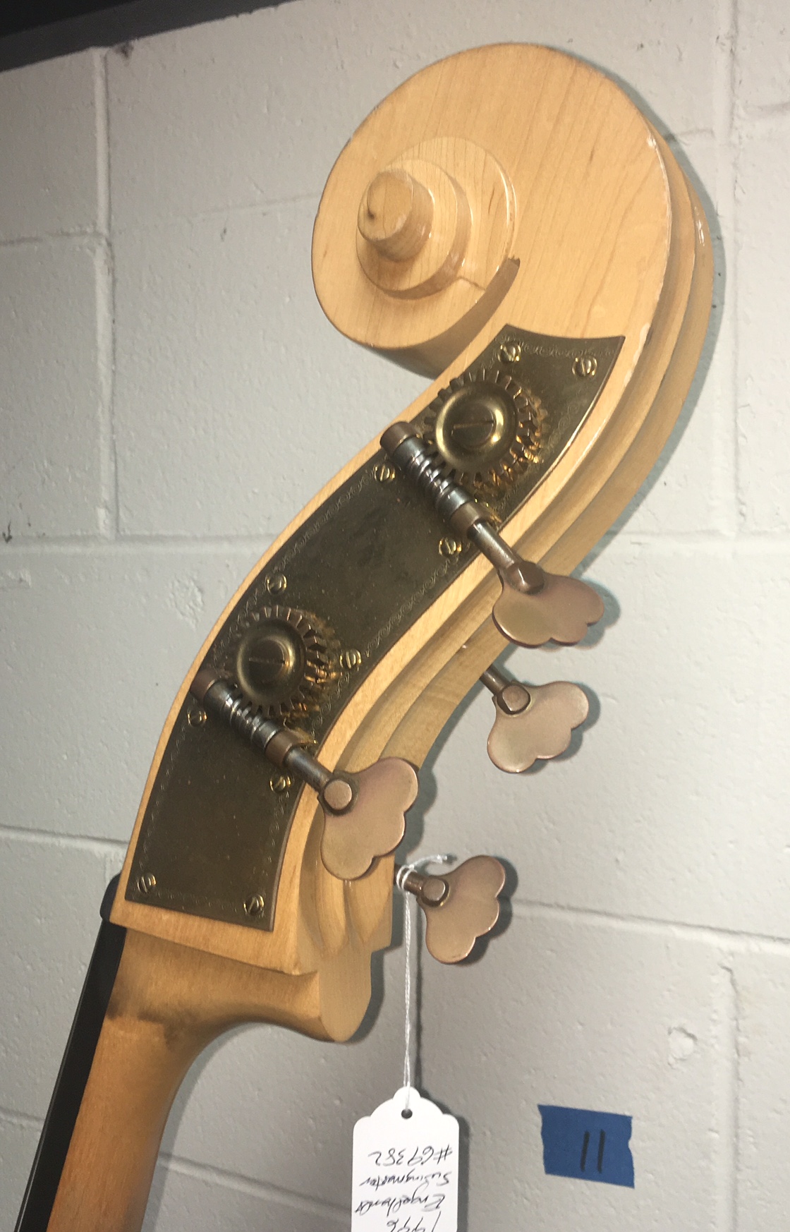 SOLD- 1996 ES9 Engelhardt Blonde Swingmaster Upright Bass 3/4 #69382