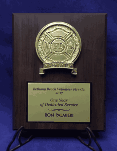 Firefighter Plaque - Appreciation and Recognition