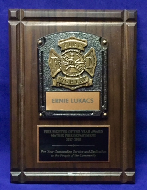 Firefighter Signature Legend Plaque