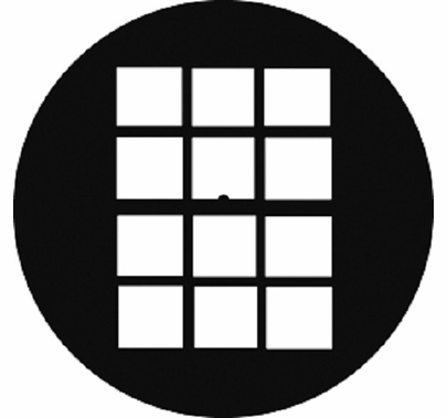 GAM Gobo Pattern Double Hung Window #203 - GAM Gobo Patterns