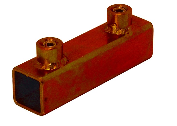 Modern 3/4" Square Tube Sleeve Connector - BarnDoor Lighting