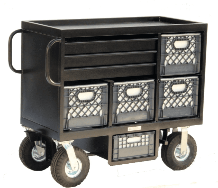 BackStage Equipment 4 Crate Horizontal Mini Cart SB-04H-MINI