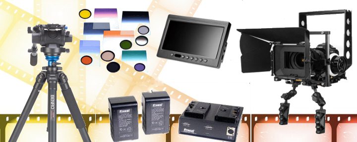 Camera Support Equipment: Steadicam, Tripods, Batteries