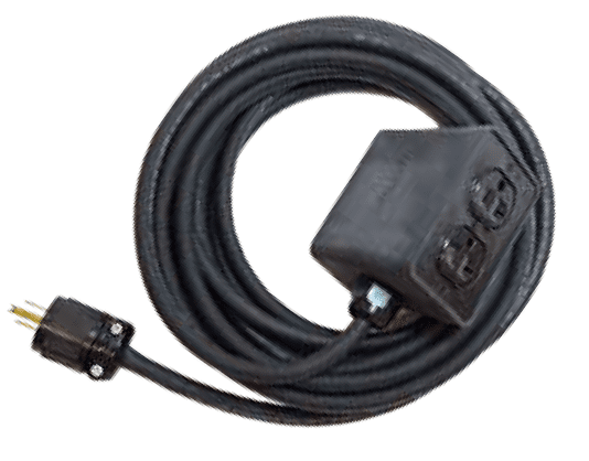 Rubber Quad Box Extension Cable 12/3 SJOOW 25ft | BarnDoor