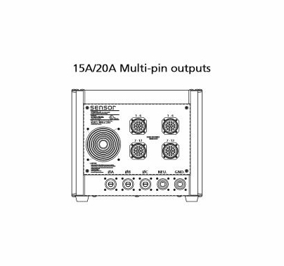 ETC Sensor3 Portable Dimmer Pack 4 Multi-Pin - BarnDoor Lighting