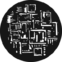 GAM 709 Glass Brick Up Standard Steel Gobo Pattern - GAM Gobo Patterns