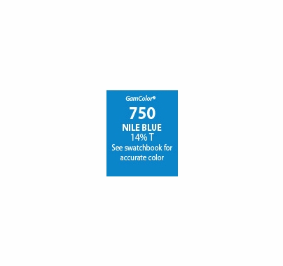 GAM GamColor 750 Nile Blue Lighting Gel Filter Sheet 20"x24" - GAMColor ...