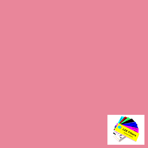 Lee 107 Light Rose Color Lighting Gel 21" x 24" Sheet