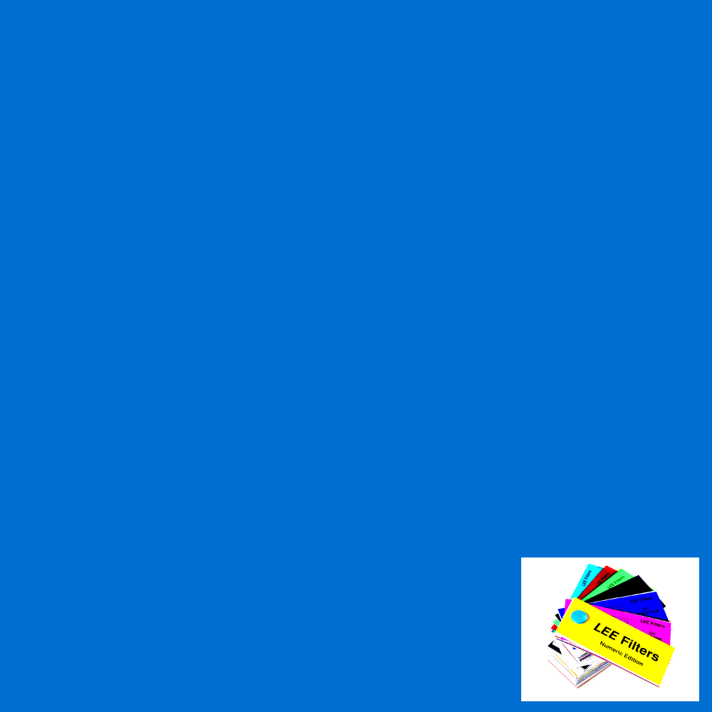 Lee 195 Zenith Blue Lighting Gel Filter Sheet 21"x24" - Lee Gels ...