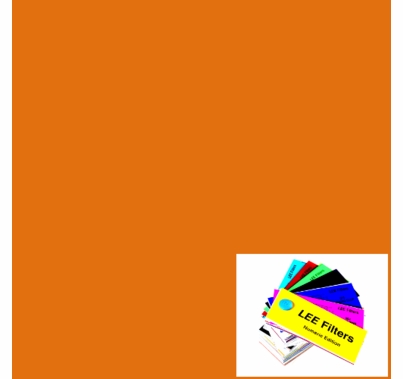 Lee # 204 Full CTO Lighting Gel Filter Sheet - BarnDoor