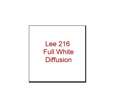Lee 216 Full White Diffusion Lighting Gel - BarnDoor