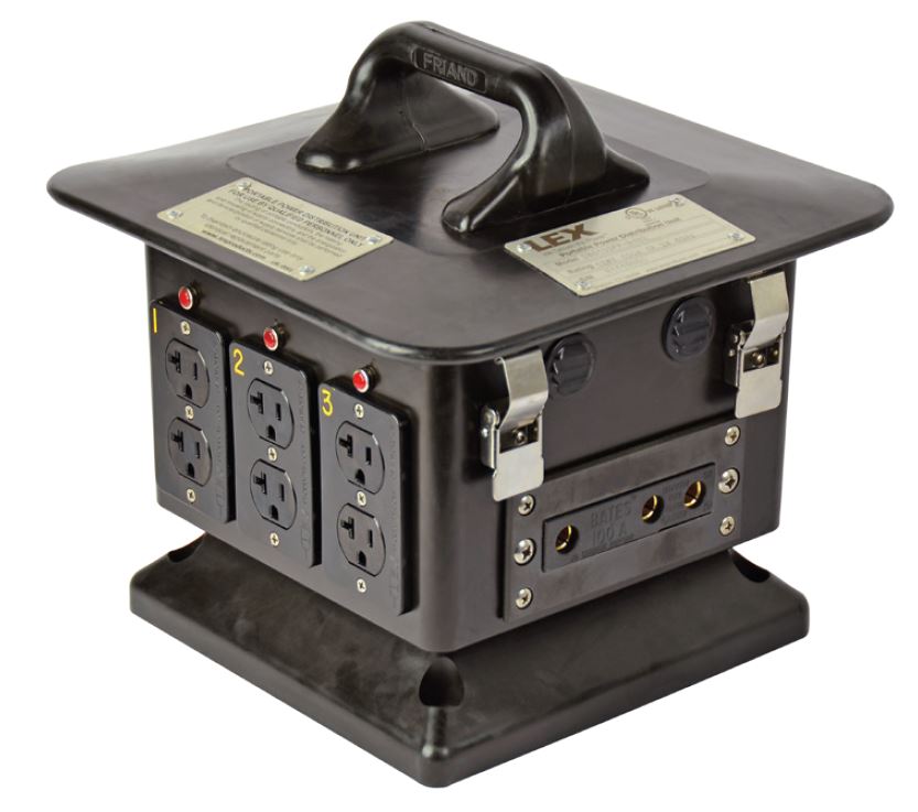 Lex 100A Lunch Box Single Phase to (5) 20A Duplex Feed Thru - BarnDoor ...