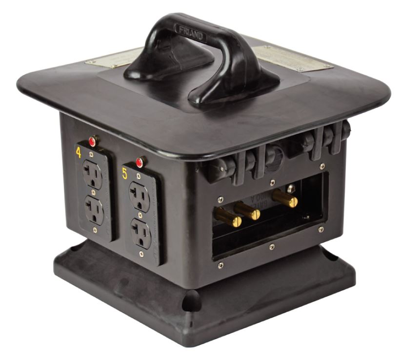 Lex 100A Lunch Box Single Phase to (5) 20A Duplex Feed Thru - BarnDoor ...