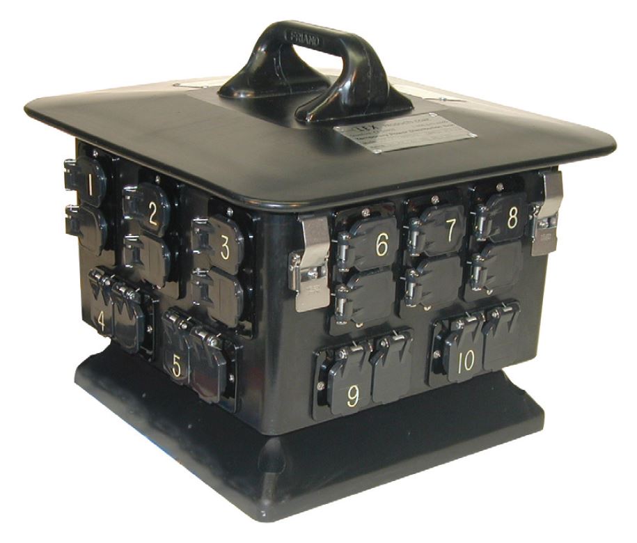 Lex Distribution Box Outdoor Pagoda 100A / 3 Phase - BarnDoor Lighting