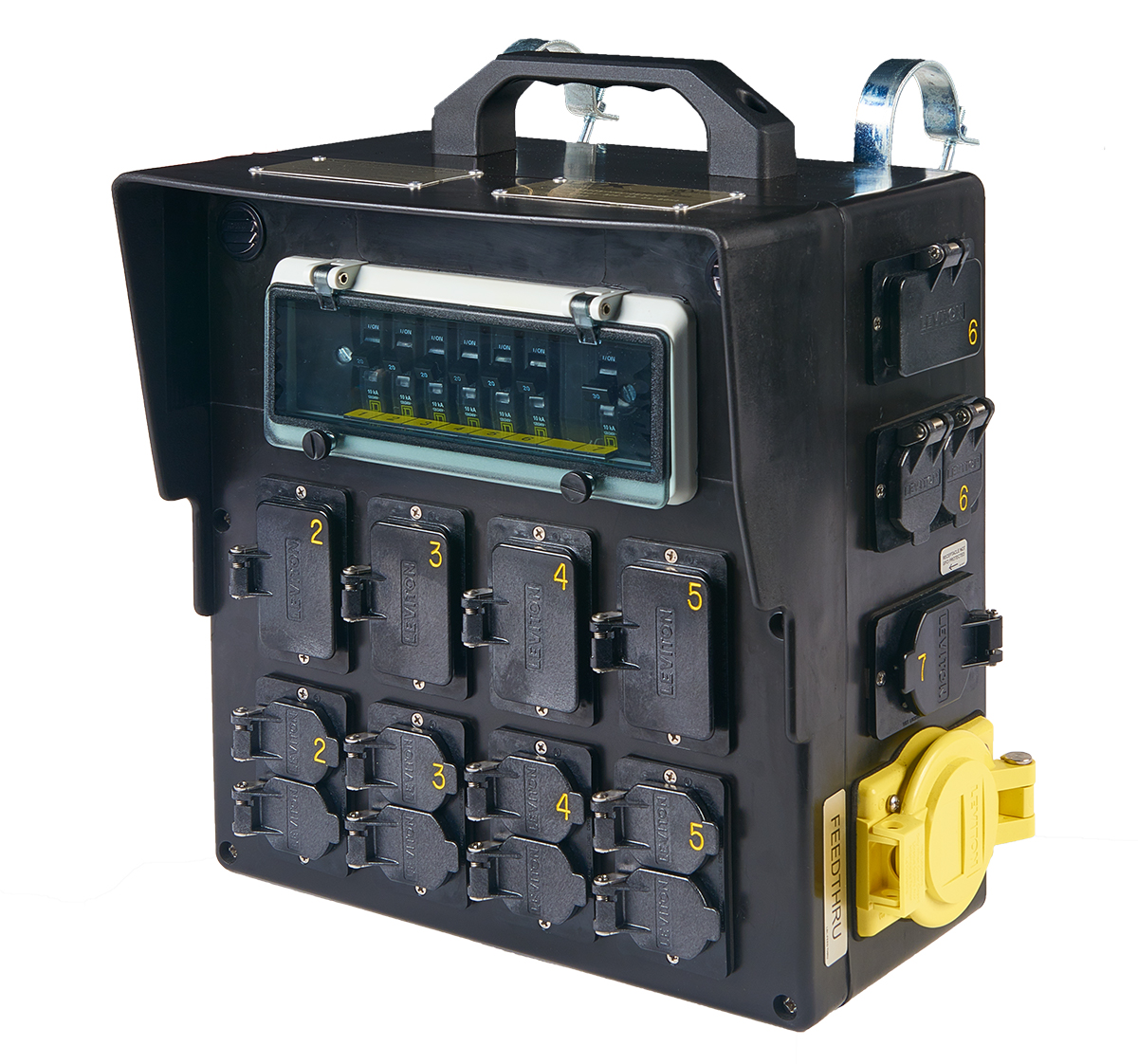 Lex Hanging Spider Box 50A California to NEMA 5-20 Edison GFCI