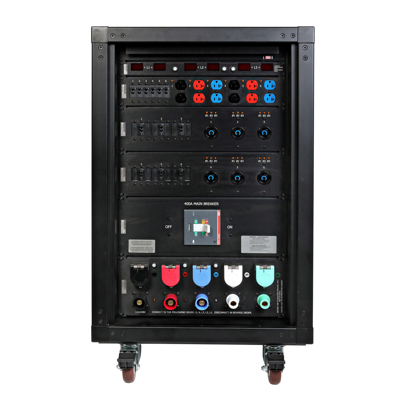 Lex Presidential 400A PowerRack 48 120V Circuits - BarnDoor