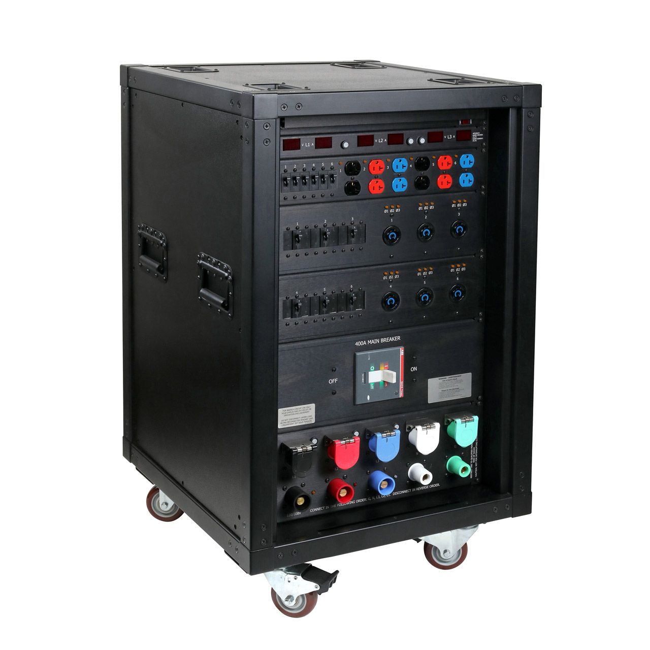 Lex Presidential 400A PowerRack 48 120V Circuits - BarnDoor