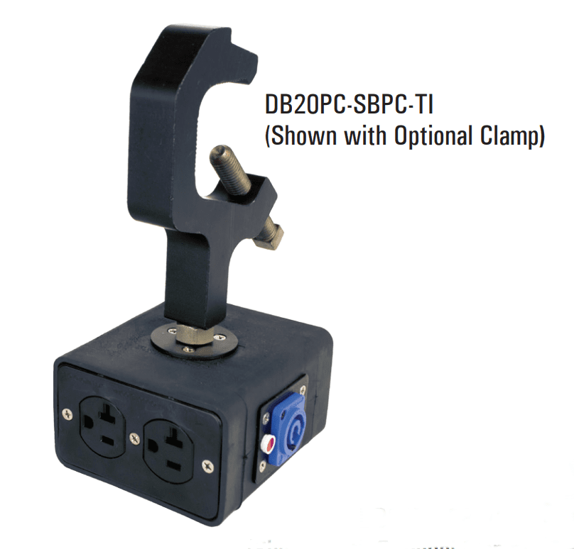 Lex Products 20A Quad Box PowerCon to Edison - BarnDoor Lighting