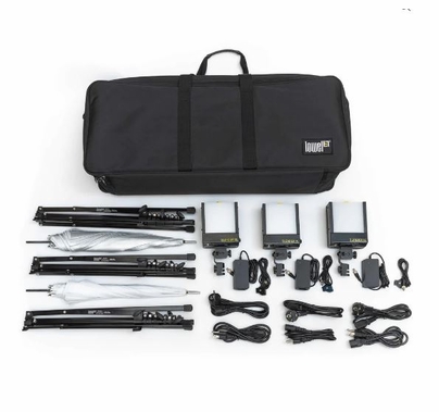 Lowel Blender XL (3) Light LED Kit BLENDERXL3LK | BarnDoor Lighting