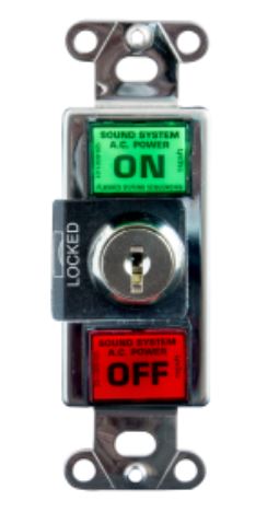 LynTec SS-2DPL Locking Switch Set Brushed Aluminum Decora Style