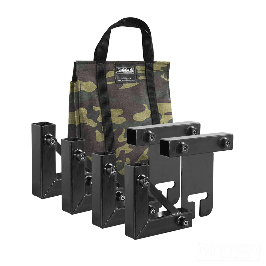 Modern 1" Square Tube Frame Kit with Bag FK1-E-BS-BLACK | BarnDoor