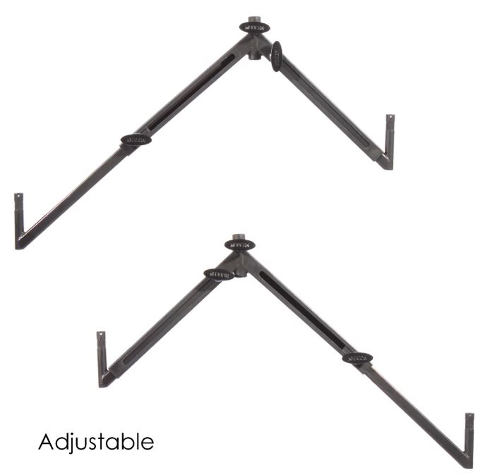 Modern Baby Drop Down Offset Telescoping Dual Monitor Mount