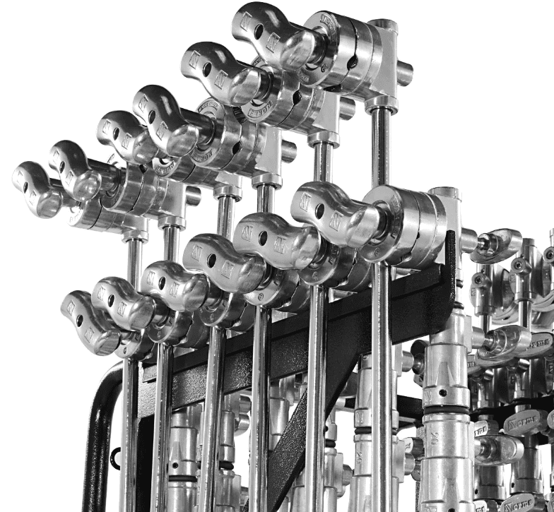 Modern Studio C-Stand Cart with (12) C-Stands 064-1302 | BarnDoor