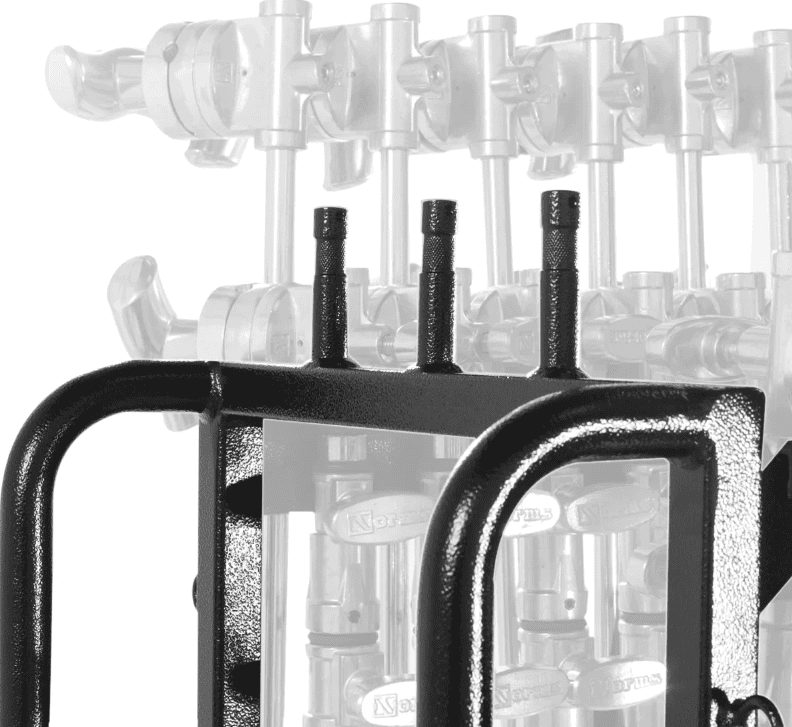 Modern Studio C-Stand Cart with (12) C-Stands 064-1302 | BarnDoor