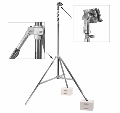 Modern Sky 25 Wide Base Stand Rocky Mountain Leg - BarnDoor