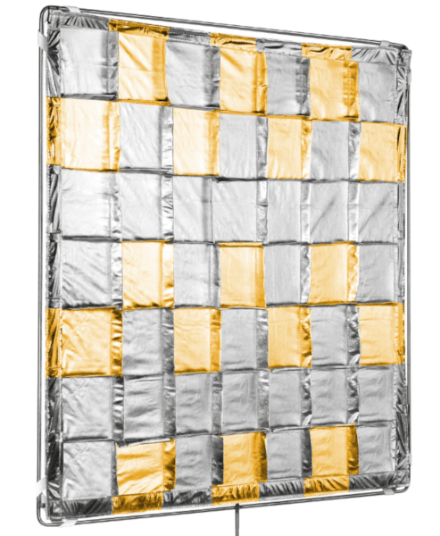 Modern Studio 4x4 Silver / Gold Reflector Slip On Shiny Board