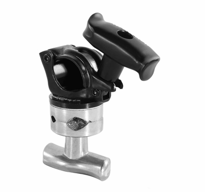 Modern Studio Grid Clamp with Grip Head Black 021-3890-BH | BarnDoor