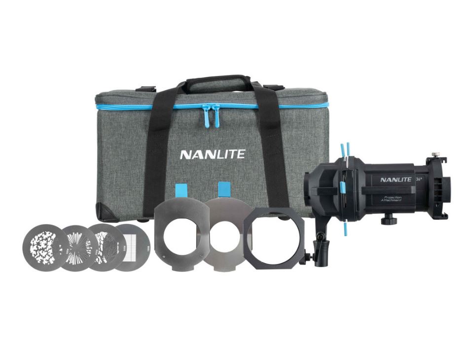 Nanlite Forza Projector for FM Mount with 36 Degree Lens | BarnDoor