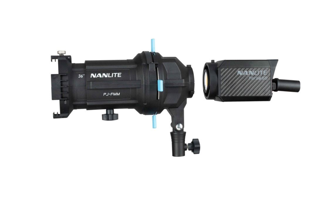 Nanlite Forza Projector for FM Mount with 36 Degree Lens | BarnDoor