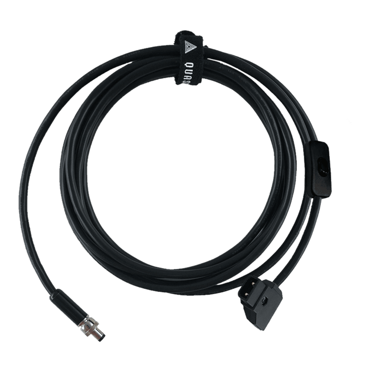 Quasar 6ft. DC 2.1mm Locking to Male PTAP Battery Cable