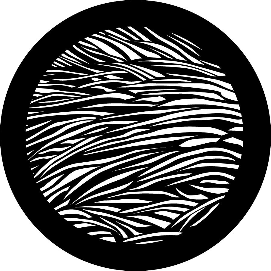 Rosco 78646 Fur Steel Gobo Lighting Pattern - BarnDoor