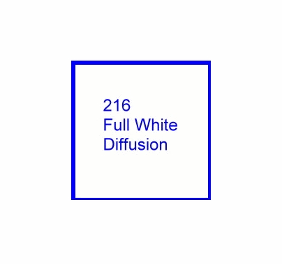 Rosco E-Colour 216 Full White Diffusion Lighting Filter Gel Roll 48"x25 ...