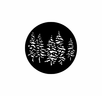 Rosco Pine Trees Steel Gobo 77551 - Rosco Standard Steel: Trees ...