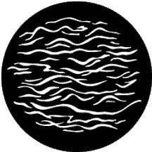 Rosco Reflected Water 2 Steel Gobo 77906 - Rosco Standard Steel: Fire ...