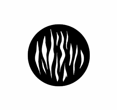 Rosco Ripple Large Steel Gobo 78130 - Rosco Standard Steel: Fire and Water