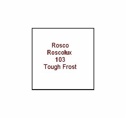 Rosco Roscolux 103 Tough Frost Diffusion Gel Filter Sheet 20"x24 ...