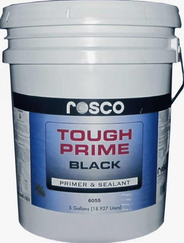 Rosco Tough Prime Black Primer & Sealant (5 Gallons)