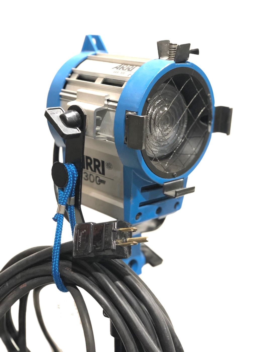 Used Arri 300w Fresnel Light Fixture with Barndoor On Sale