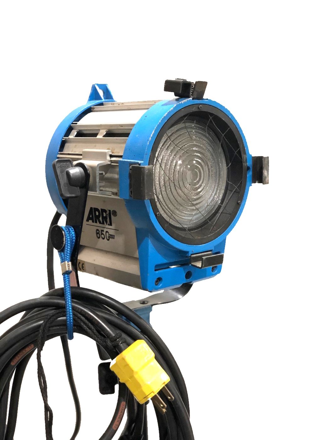 Used Arri 650w Fresnel Light Fixture with Barndoor Tungsten Halogen