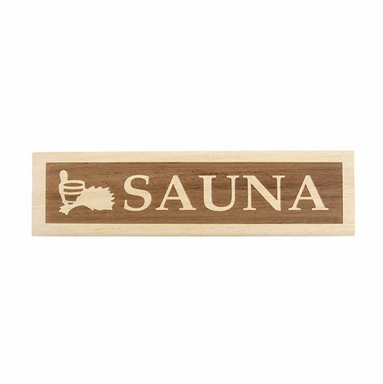 Abachi Sauna Sign - Sauna Signs & Light Fixtures