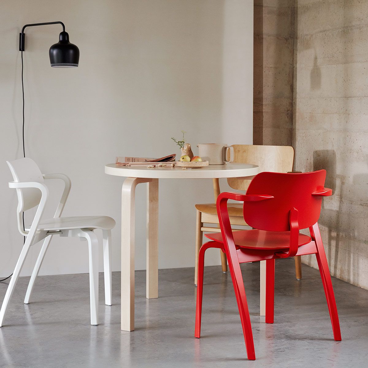 Artek Alvar Aalto 90B Table - Artek 90B Round Tables