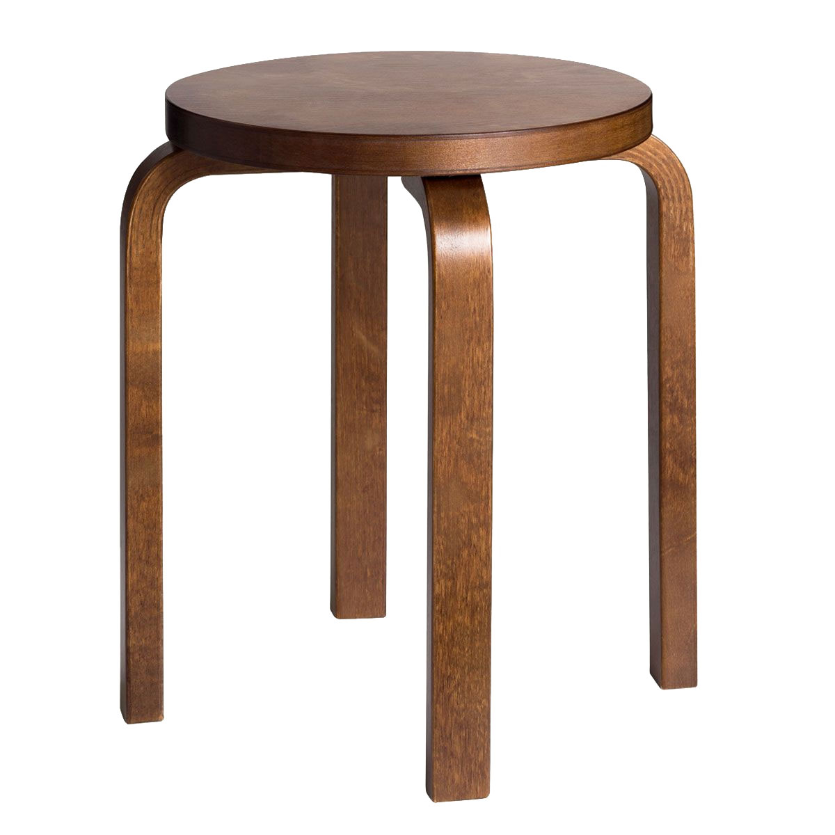Artek Alvar Aalto E60 - Four Legged Stool - Walnut Stained - Made in ...