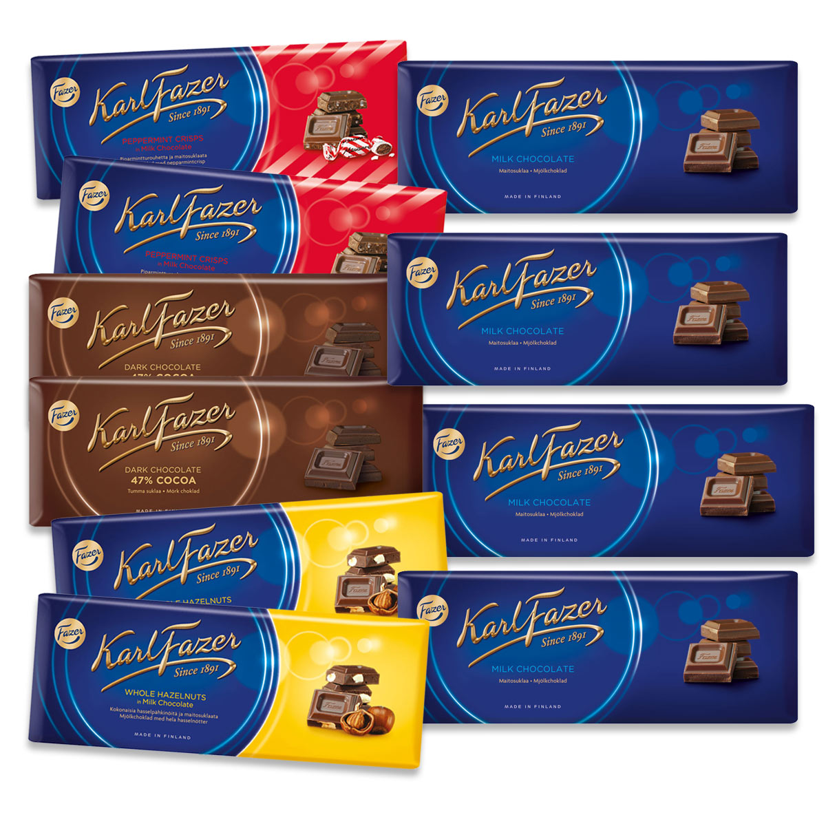 Fazer Chocolate Bar Gift Pack - Made in Finland