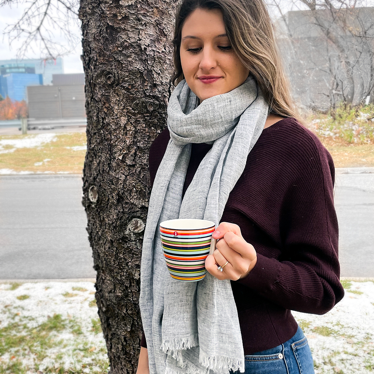 iittala Origo Orange Mug with Handle - iittala Origo Dinnerware