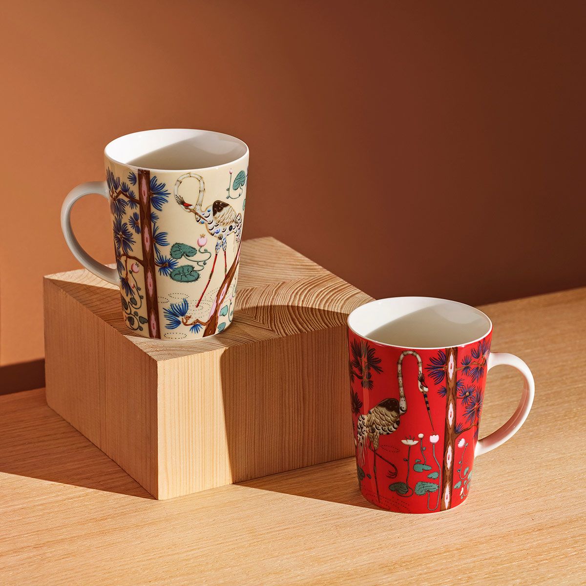 iittala Taika Red 15th Anniversary Mugs - Set of 2 - Outlet Sale