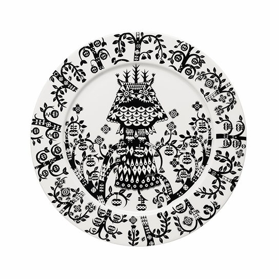 iittala Taika White / Black Dinner Plate - 10-1/2" - iittala Taika ...